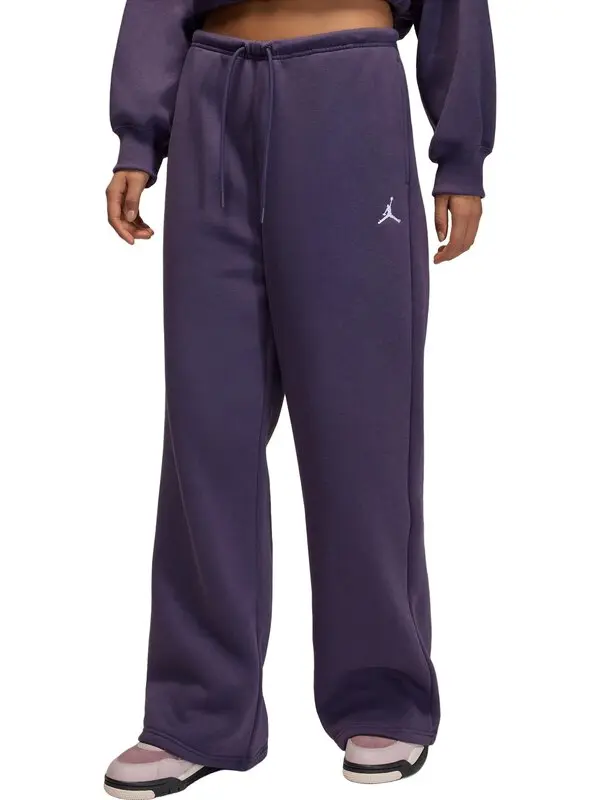 JORDAN Brooklyn Fleece Open-hem Pants - Purple