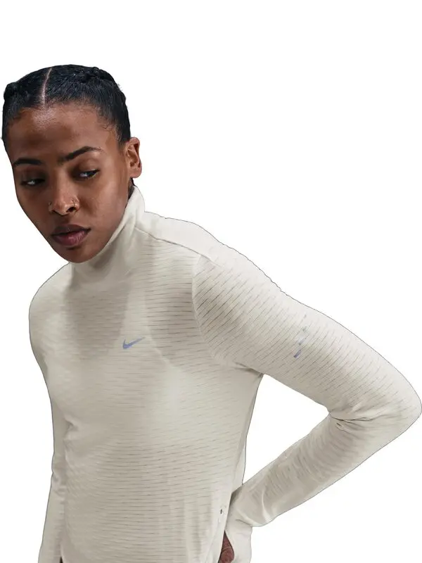 Nike Swift Therma-fit Turtle-neck Running Top - White