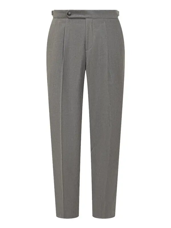 BOSS Pants With Pences And Zip Closure - Grey
