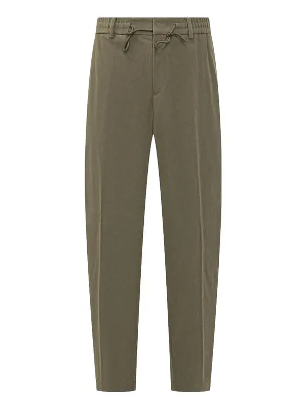 BOSS Cotton Drawstring Trousers - Brown