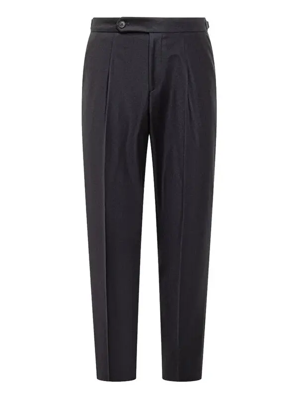 Hugo Boss Pants With Darts And Zip Closure - Blue