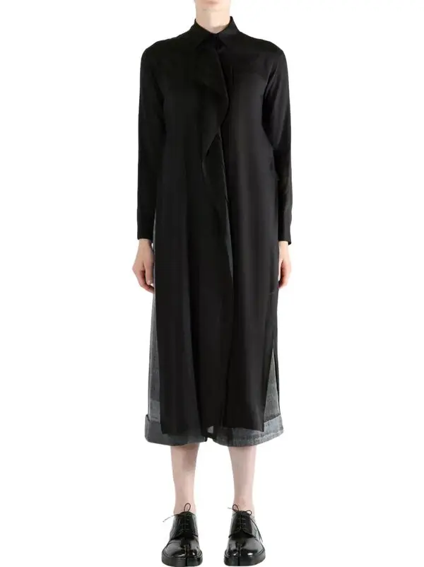Yohji Yamamoto Ruffled Dress - Black