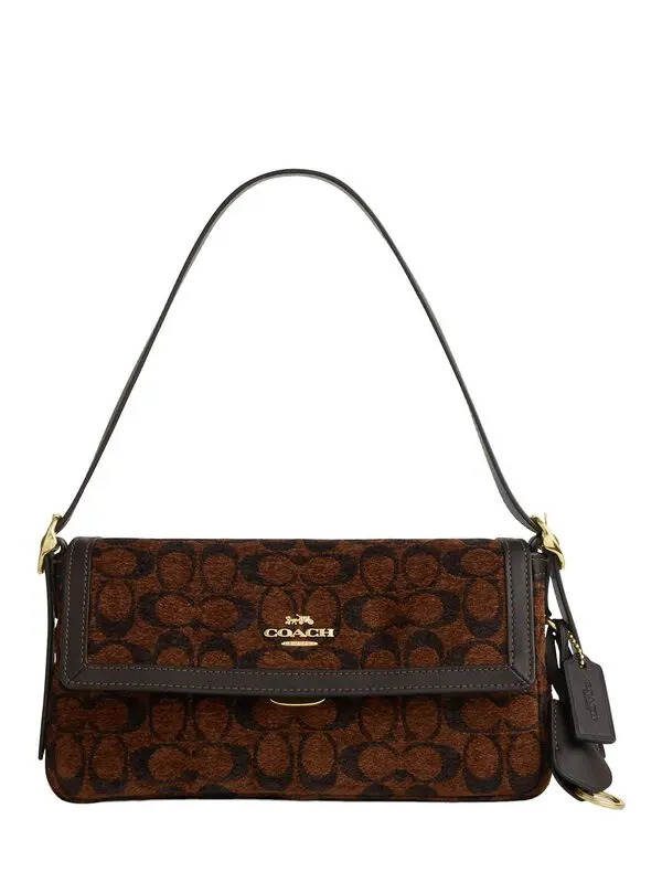COACH OUTLET Etta Small Flap Shoulder Bag - Gold/truffle
