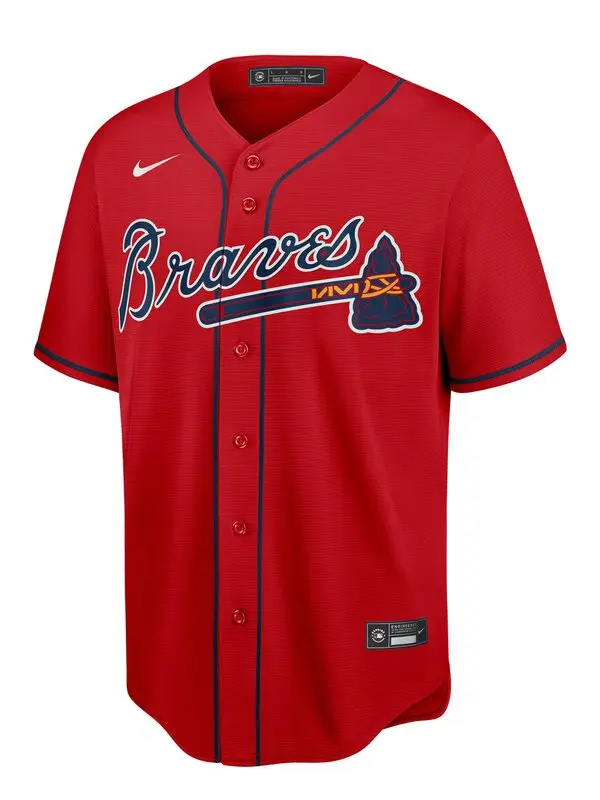 Nike Mlb Atlanta Braves Replica Baseball Jersey - Red
