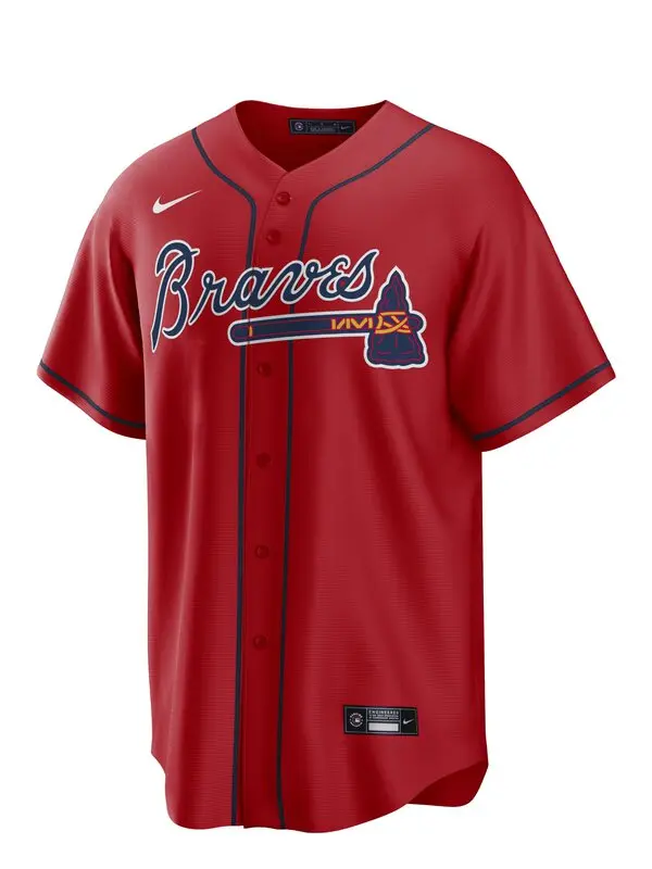 Nike Mlb Atlanta Braves Replica Baseball Jersey - Red