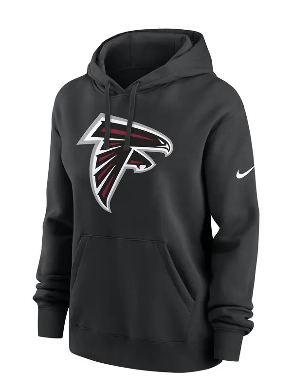 Nike Atlanta Falcons Club Nfl Pullover Hoodie - Black
