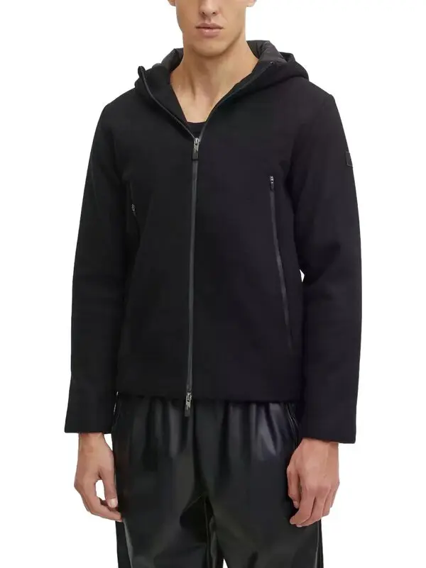 Emporio Armani Zip-up Hoodie - Black