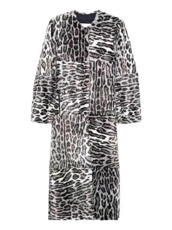 STAND STUDIO - Animal Patchwork Long Coat