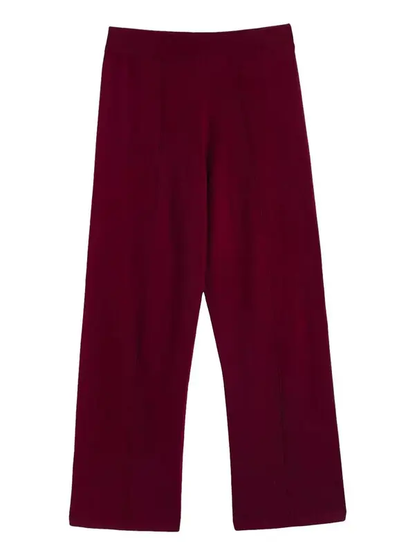 Chinti & Parker Wool-cashmere Wide Leg Pants - Red