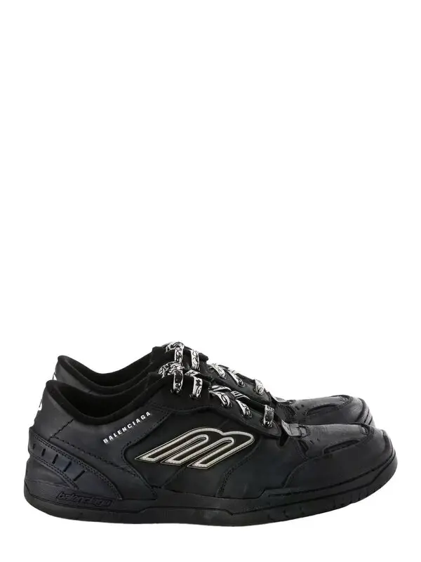 Balenciaga Hamptons Worn-out Sneakers - Black