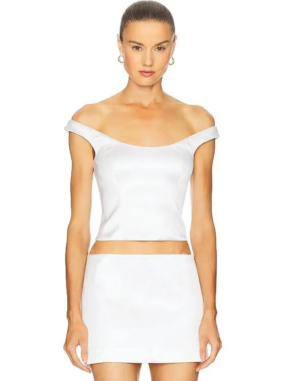 CAMILA COELHO Elora Off-the-shoulder Top - Ivory