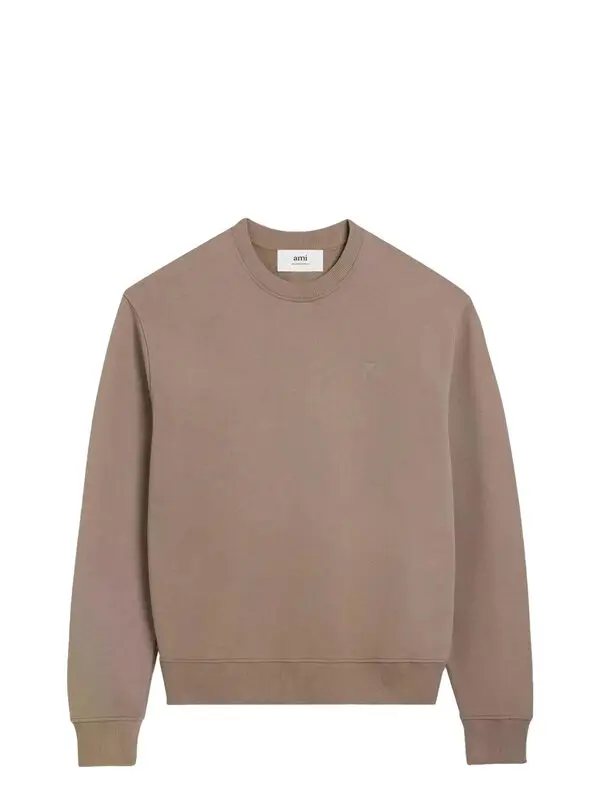 AMI Paris De Coeur Sweatshirt - Brown