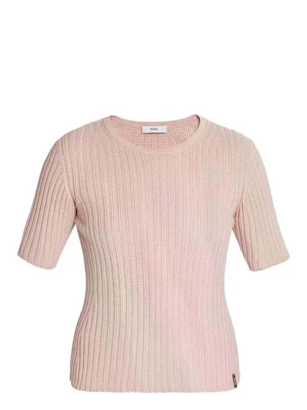Erdem Ribbed-knit Top - Pink