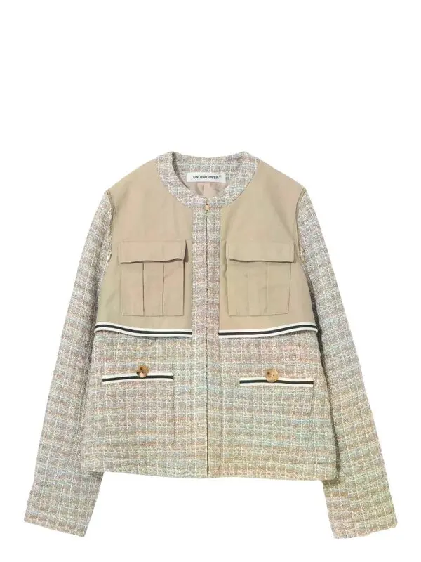 UNDERCOVERISM Tweed Panelled Jacket - Neutrals