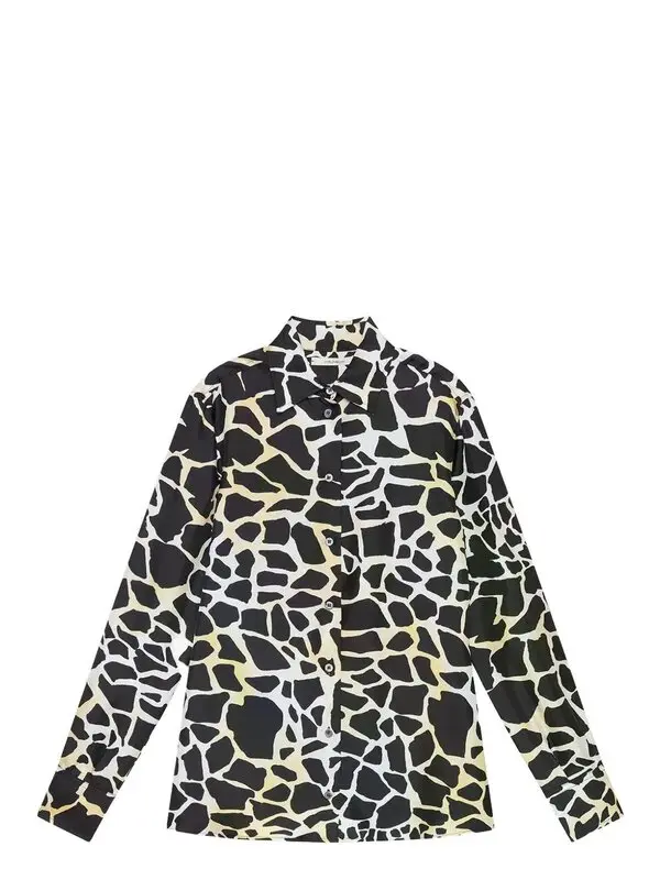 Malìparmi Giraffe-print Button-down Shirt - Black