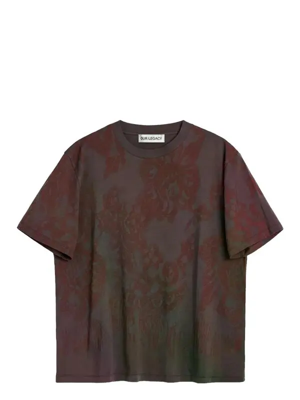 Our Legacy Box Floral-print T-shirt - Brown