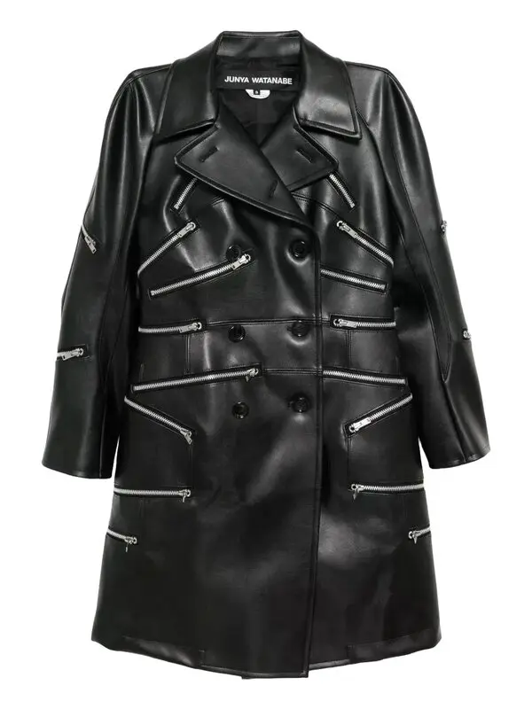 Junya Watanabe Double-breasted Coat - Black