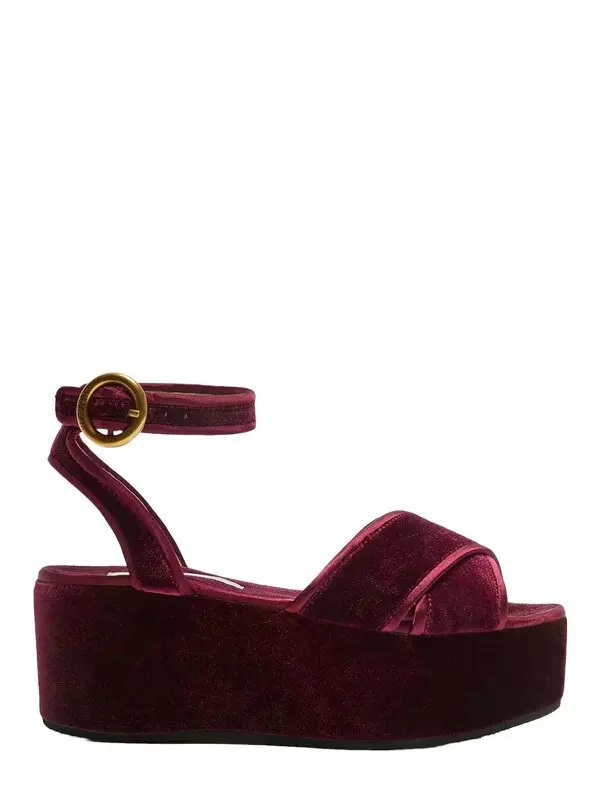 Malìparmi Buckle Platform Sandals - Red