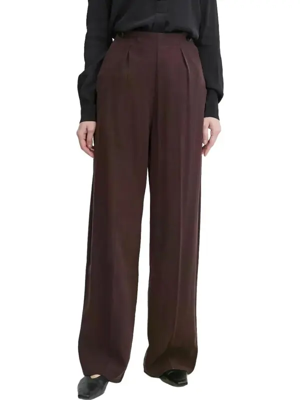 G-star Raw Pleated Wide Leg Trousers - Brown