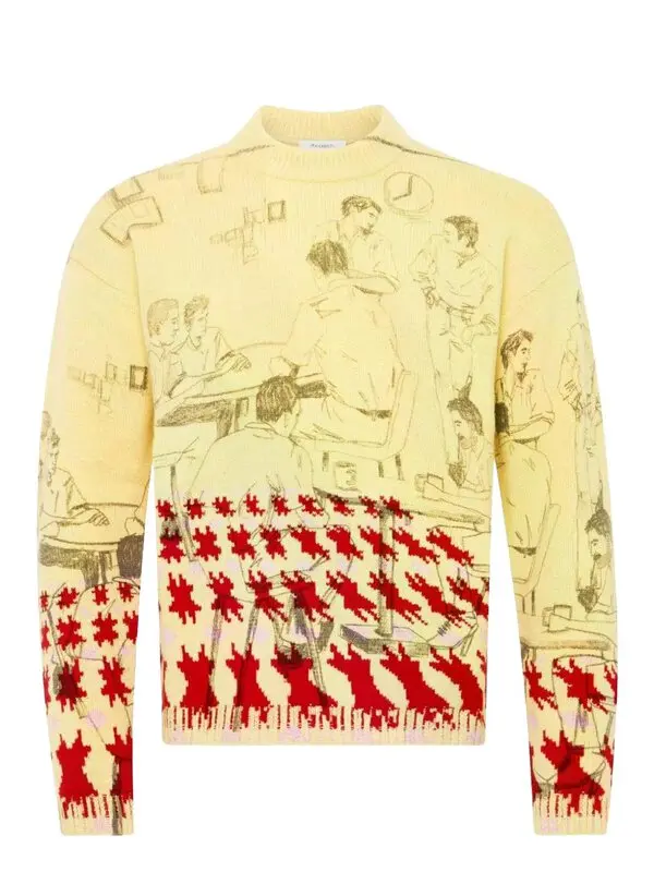 JW Anderson Illustration-embellishment Sweater - Neutrals