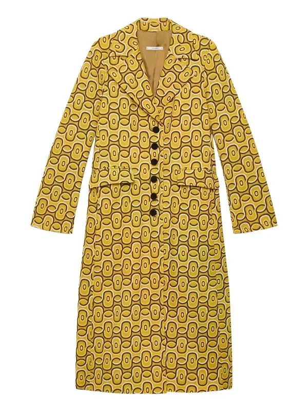 Malìparmi Printed Coat - Yellow