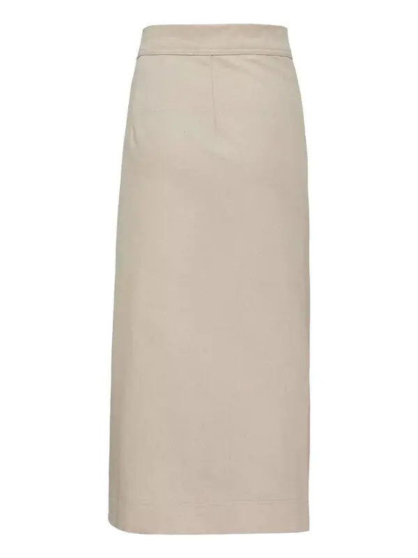 Biyan Cotton Wrap Skirt - Neutrals