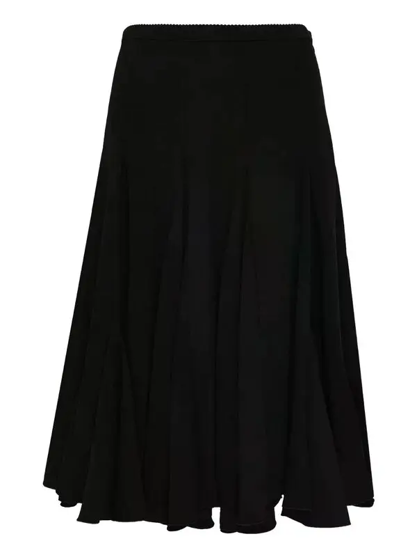 N°21 Pleated Midi Skirt - Black