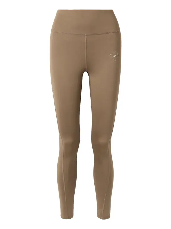 Adidas By Stella McCartney Stretch Recycled Leggings - Brown