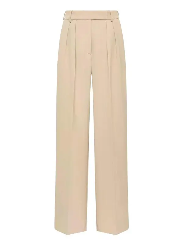 Malìparmi Pleated Straight-leg Trousers - Neutrals
