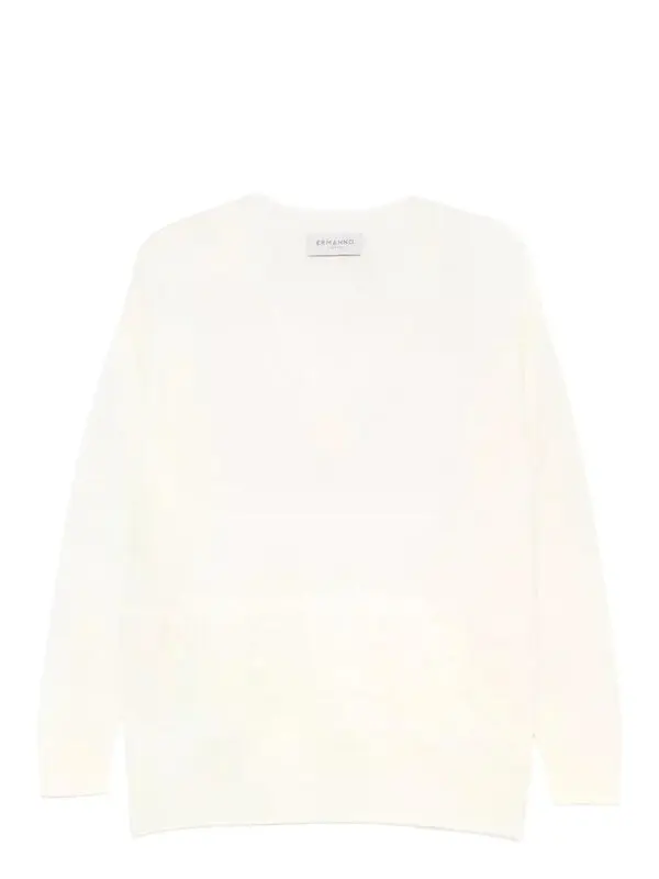ERMANNO FIRENZE V-neck Sweater - White
