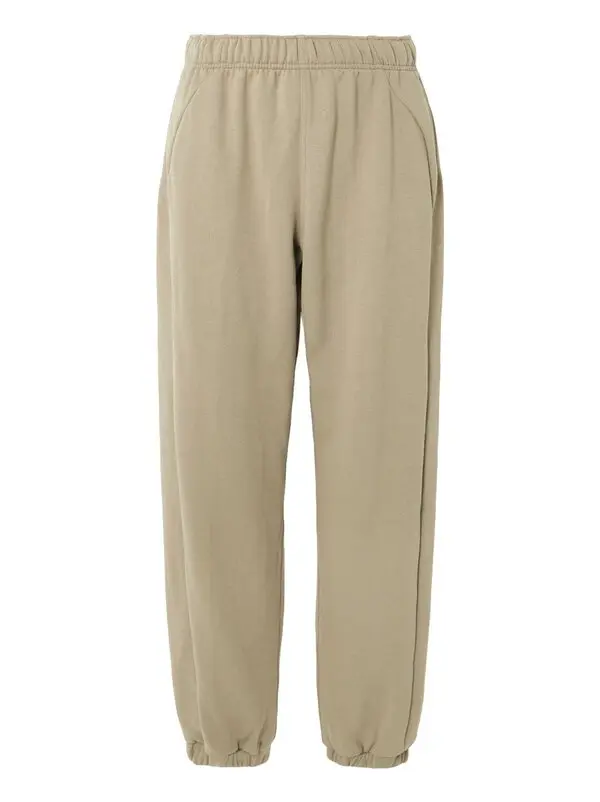 Lululemon Scuba Mid-rise Cotton-blend Jersey Track Pants - Neutrals