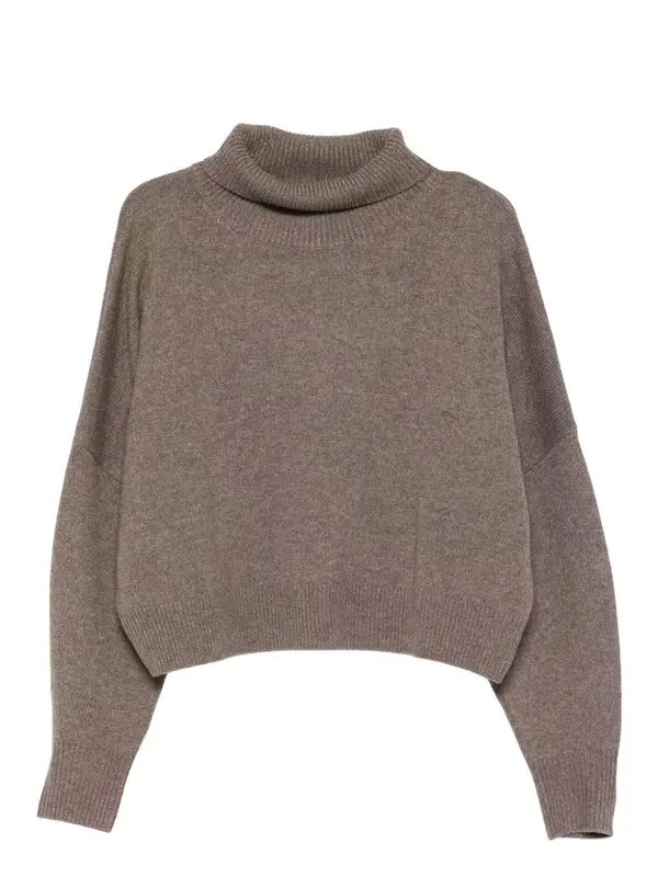 Loulou De Saison Roll-neck Wool-cashmere Sweater - Brown