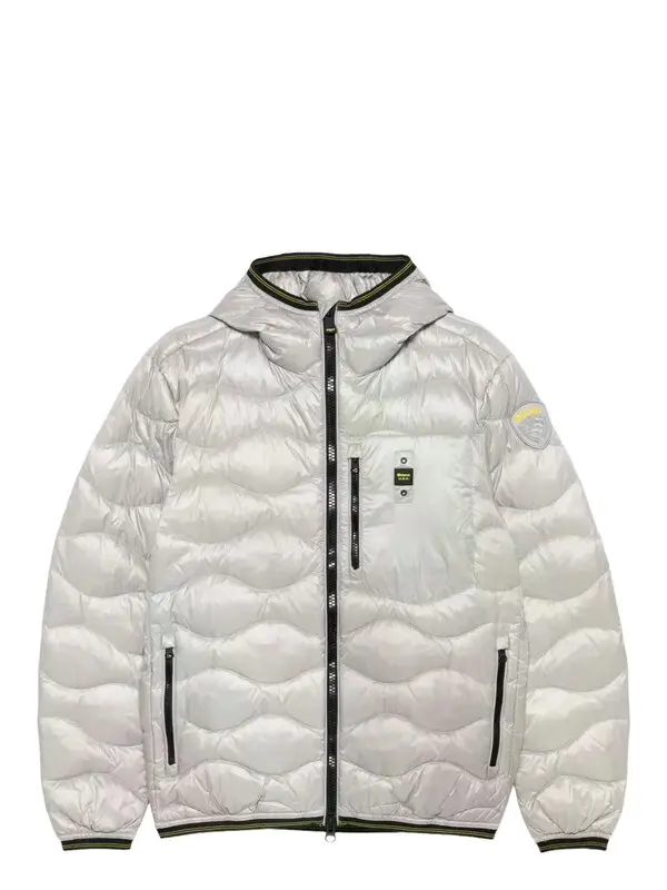 BLAUER. Quilted Hooded Jacket - White