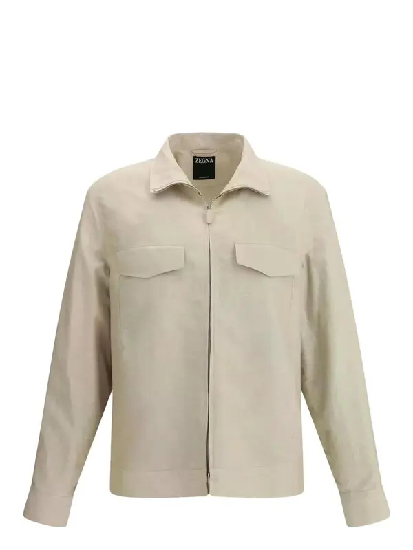 Zegna Zip-fastening Shirt Jacket - Neutrals