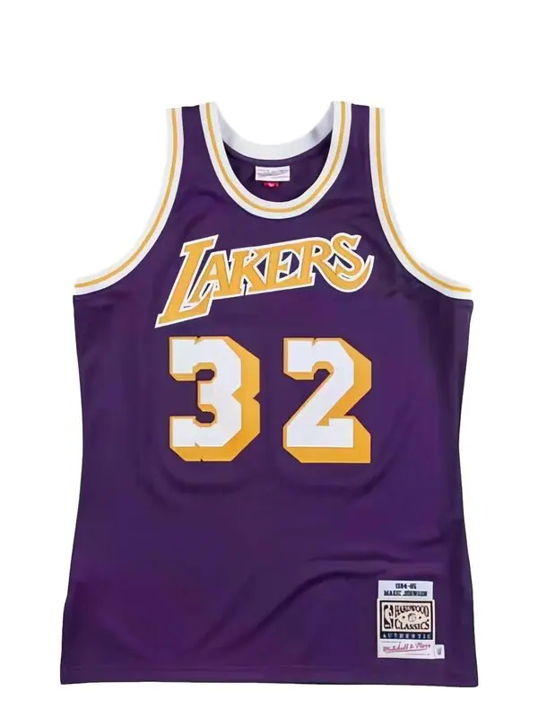 Mitchell & Ness Nba La Lakers 84 Magic Johnson Jersey - Purple