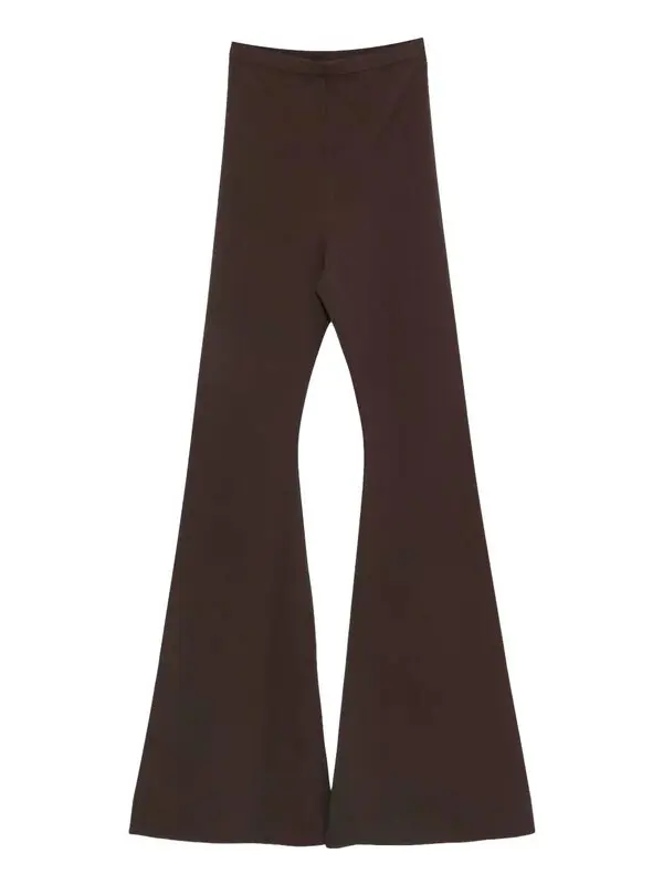 Rick Owens High-rise Flared Trousers - Brown