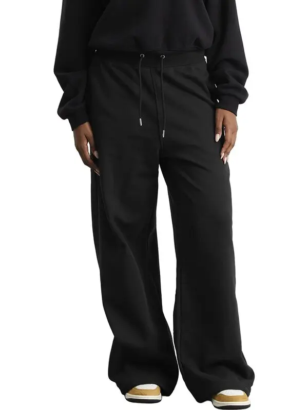 JORDAN Flight Fleece Open Hem Pant - Black/smoke Grey