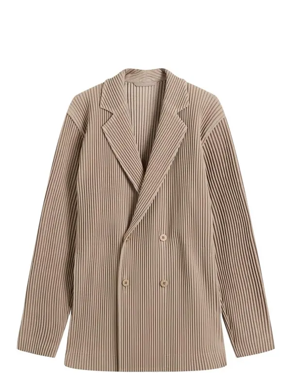 Issey Miyake Double-breasted Jacket - Riverside Grey