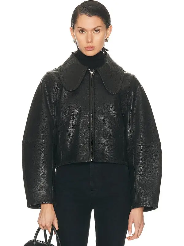 BY MALENE BIRGER Rowani Leather Jacket - Black