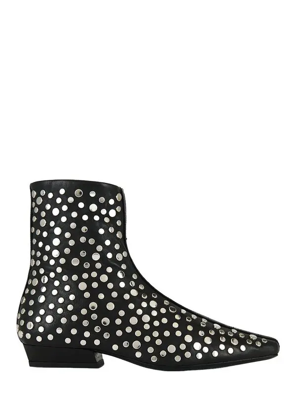 Staud Wally Flat Ankle Boot - Rivets