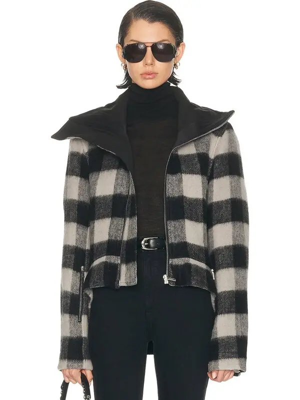 Rick Owens Exploder Jacket - Black Plaid