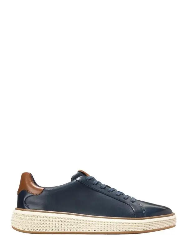 Cole Haan Grandprø Court Skyweave™ Sneakers - Navy Blazer-british Tan-ivory