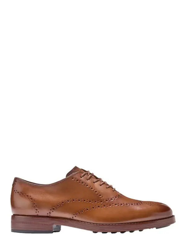 Cole Haan Ledley Grand Brogue Wingtip Oxfords - British Tan-dark Natural