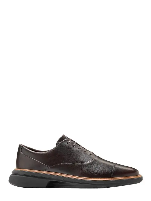 Cole Haan Riginalgrand Cityspectre Captoe Oxfords - Chocolate Raisin-natural-black