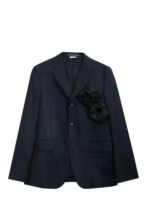 Comme Des Garçons Pinstripe Blazer - Grey