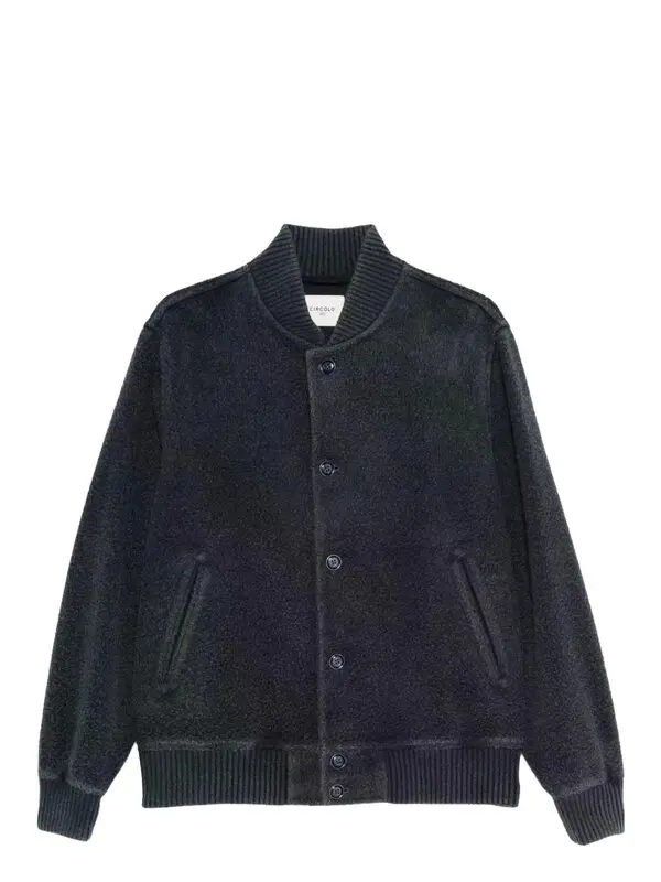 CIRCOLO 1901 Buttoned Bomber Jacket - Blue