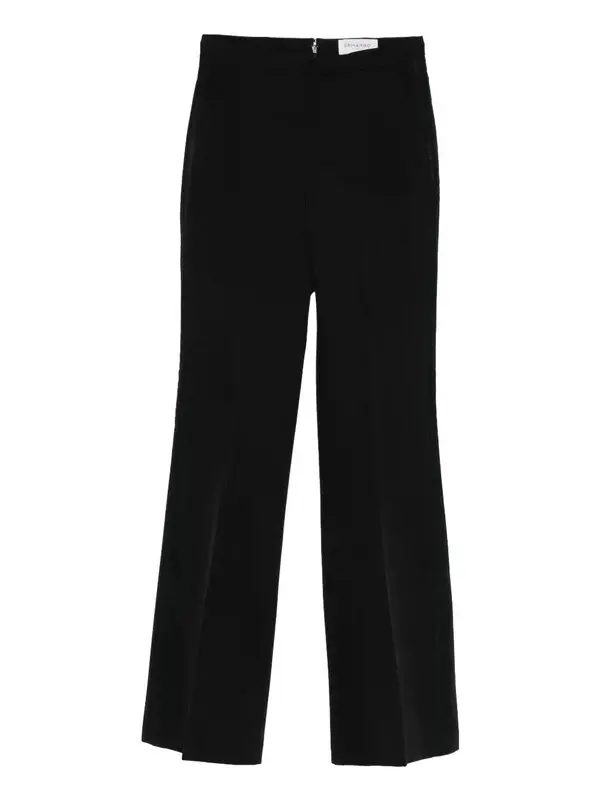 ERMANNO FIRENZE Straight-leg Trousers - Black