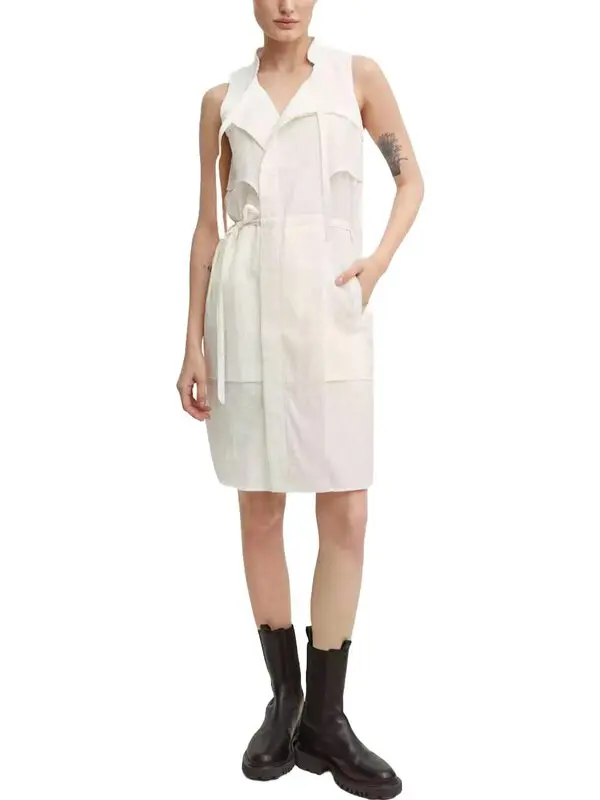 G-star Raw Tie-waist Sleeveless Dress - White