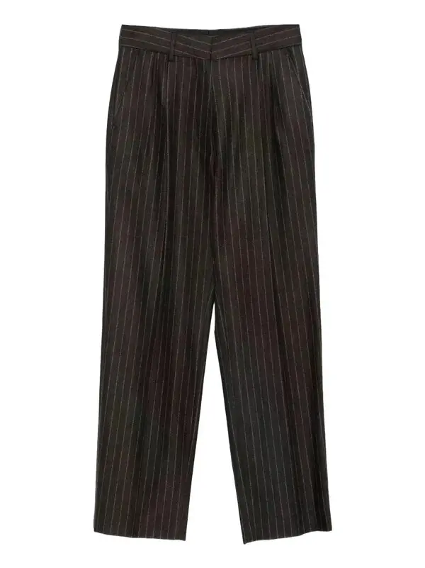BLAZÉ MILANO Striped Pants - Brown