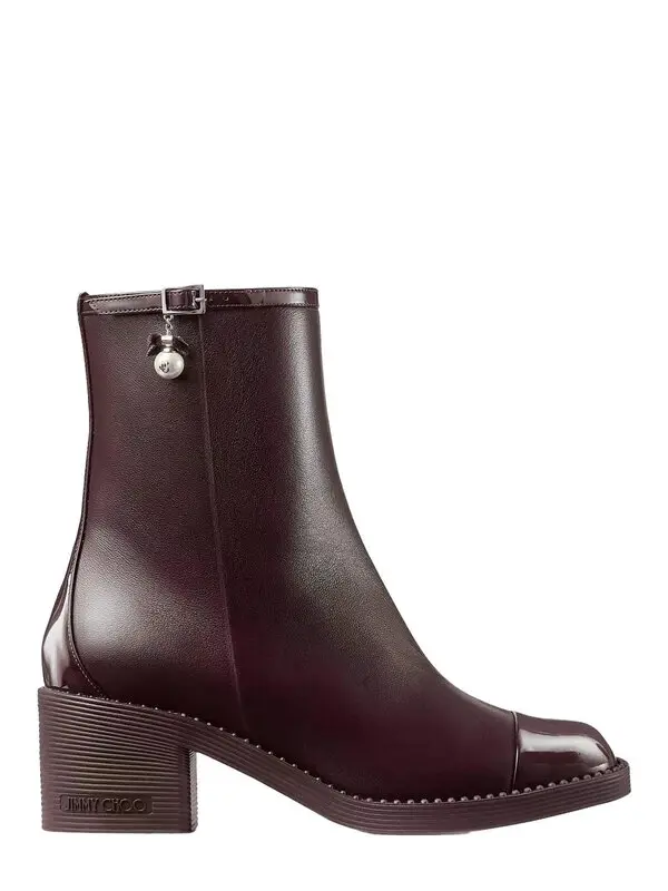 JIMMY CHOO 60mm Adry Leather Ankle Boots - Brown